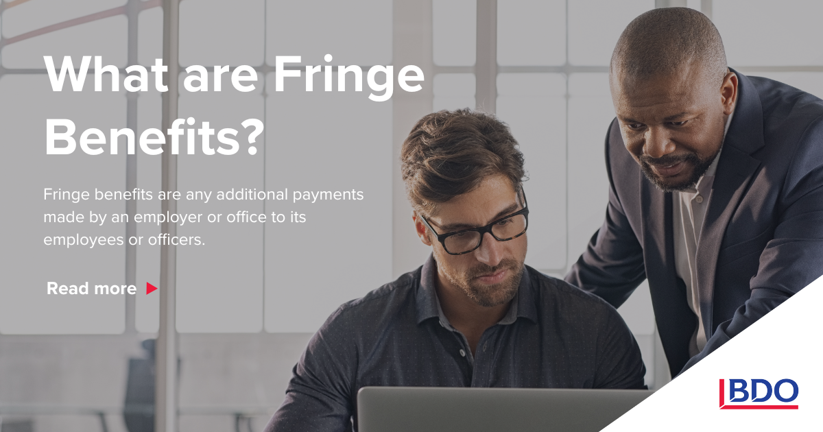 What are fringe benefits? - BDO Malta