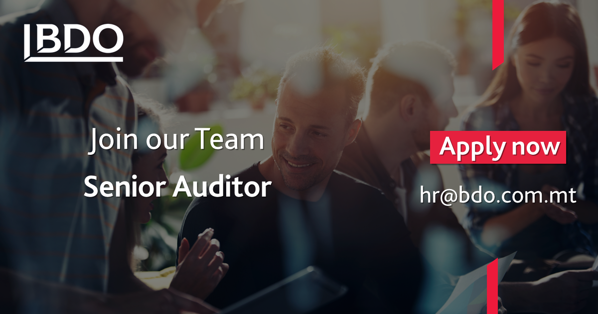 Senior Auditor Careers At Bdo Malta Bdo