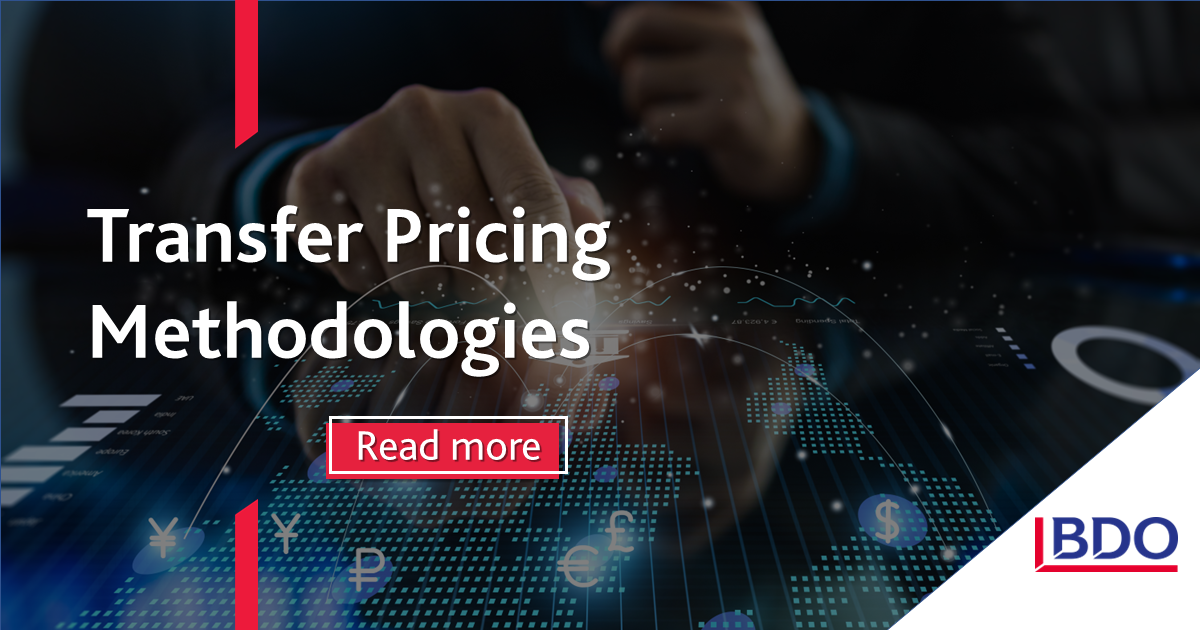 Transfer Pricing Methodologies, OECD Methods - BDO Malta Transfer Pricing Methodologies, OECD Methods - BDO Malta