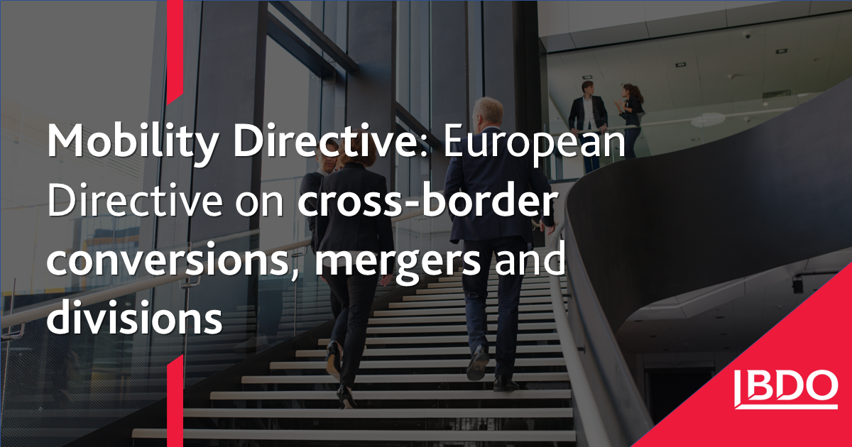 Mobility Dir. Cross-border mergers & divisions - BDO Malta