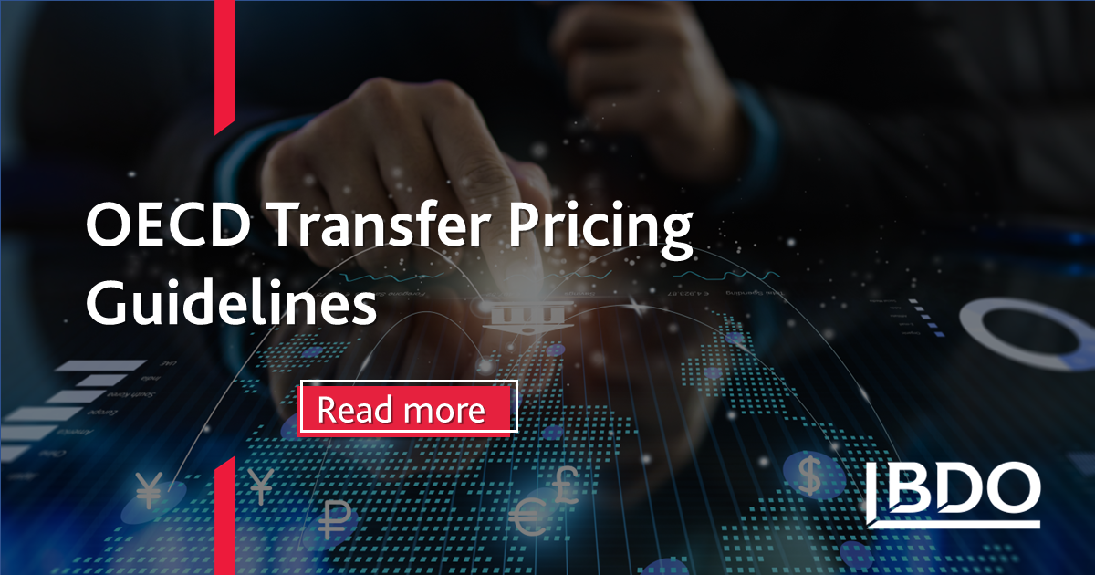 OECD Transfer Pricing Guidelines - BDO Malta OECD Transfer Pricing Guidelines - BDO Malta