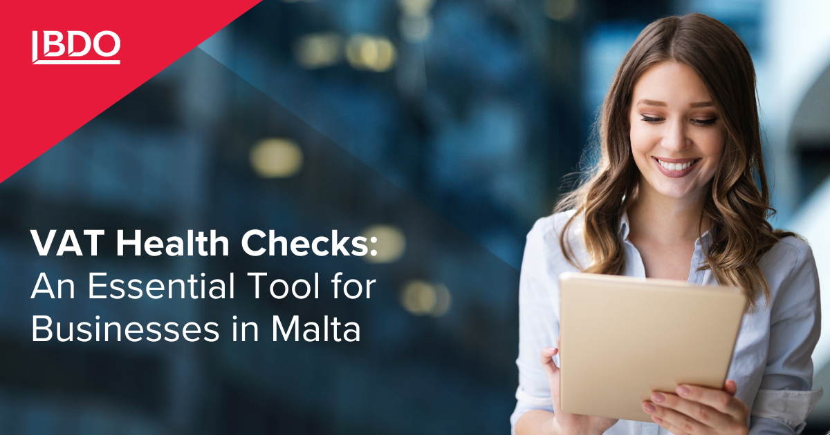 VAT Health Checks - BDO Malta